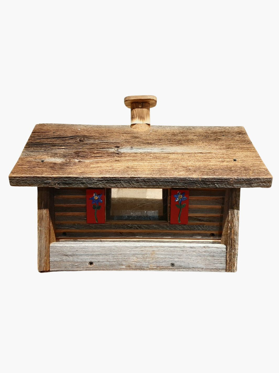 Rustic Log Cabin Bird Feeder – Gilligallou Bird